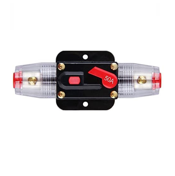 50A 12/24V Inline Resettable Circuit Breaker System, DC ‣ SOLARONLINE