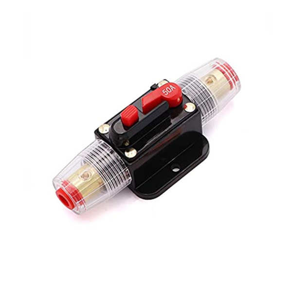 50A 12/24V Inline Resettable Circuit Breaker System, DC ‣ SOLARONLINE