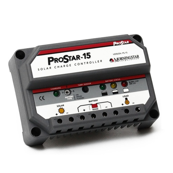 MorningStar ProStar 15A 12V/24V PWM Charge Controller ‣ SOLARONLINE