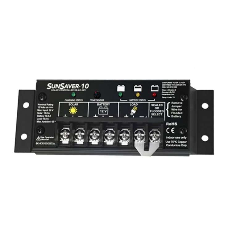 MorningStar SunSaver 10A 12V PWM Charge Controller ‣ SOLARONLINE