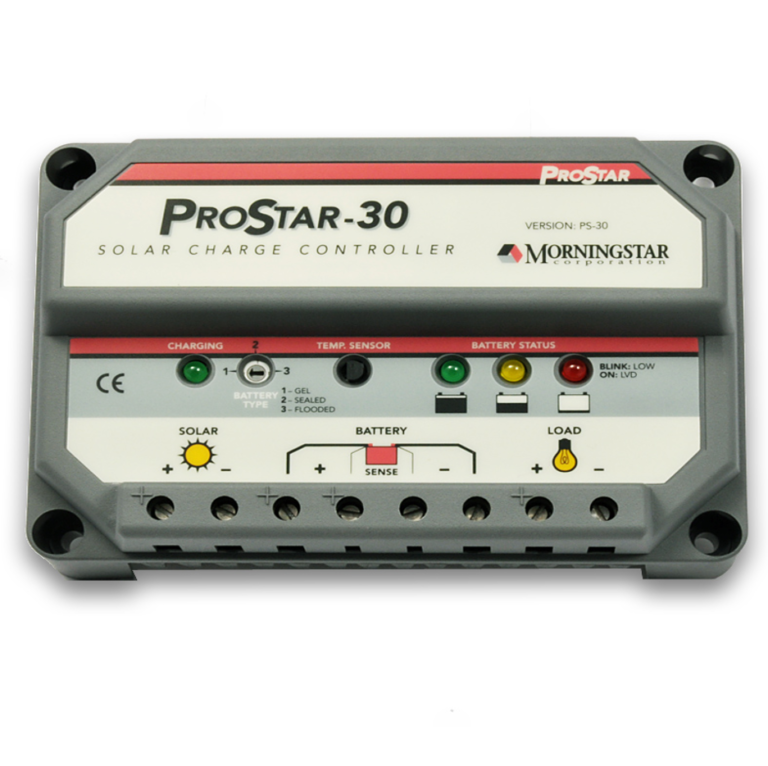 MorningStar ProStar 30A 12V/24V PWM Charge Controller ‣ SOLARONLINE