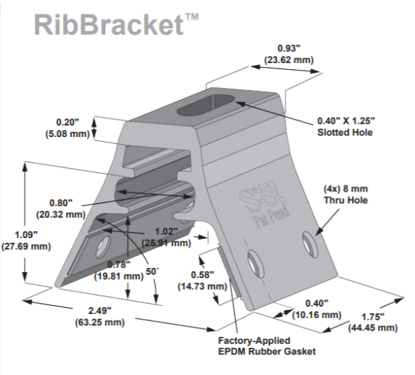 S-5! Rib Bracket ‣ SOLARONLINE