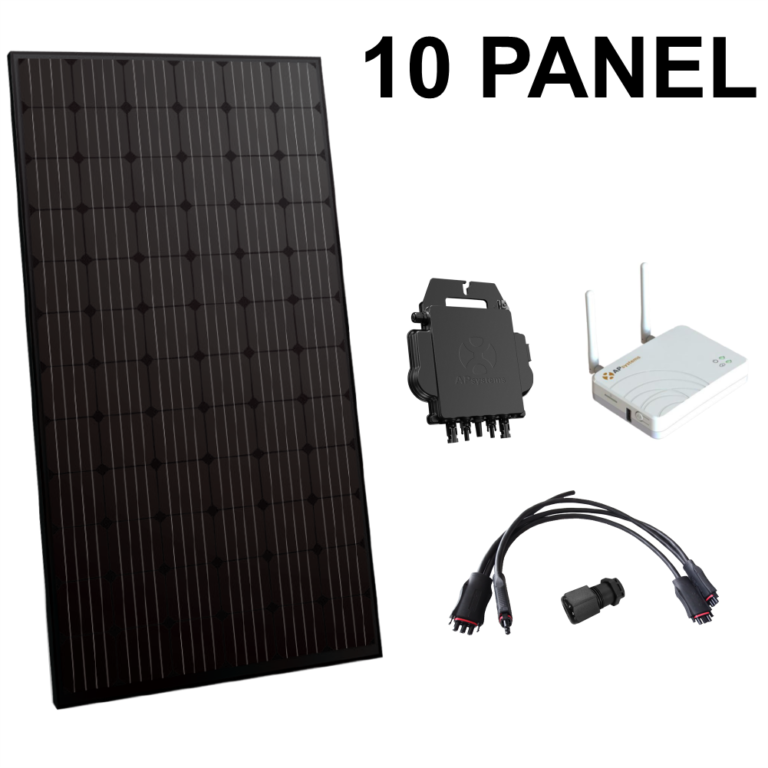 10-Panel, APSystems, DS3-L Dual Micro Inverter, Gridtie Kit - Solar ...