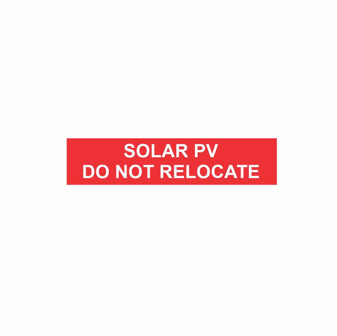 LABELS & SIGNS ‣ Solar Online Canada