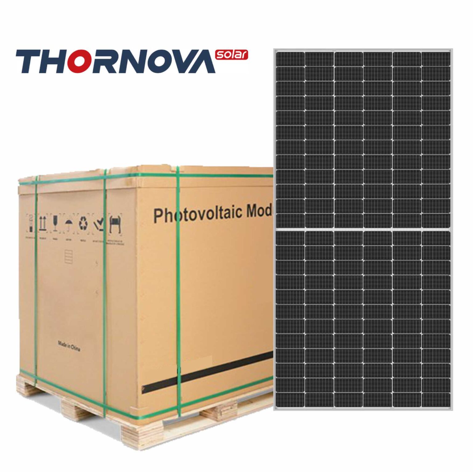 FULL PALLET (31 Pieces) Thornova TS-BGT72(580) – Silver Frame, Bifacial ...